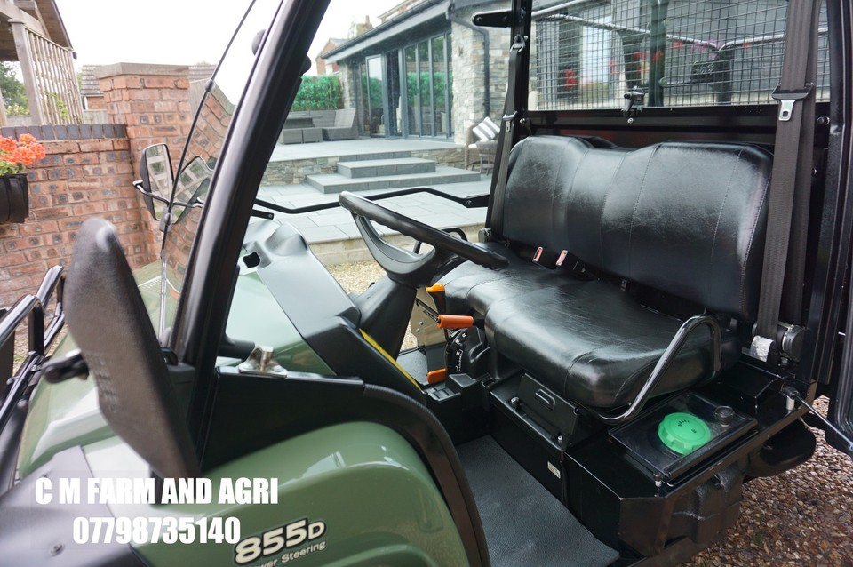 2014 JOHN DEERE 855D GATOR FULLY LOADED ELEC TIP LIVESTOCK CAGE Or ...