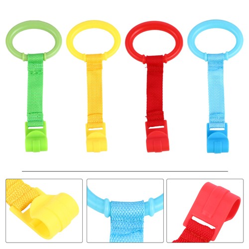 4pcs Portable Baby Pull Ring Baby Stand Up Rings Nursery Infant Tull ...