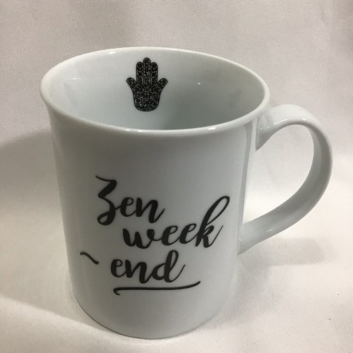 Zen Weekend Yoga Meditation Inspirational Fringe Large Mug | eBay