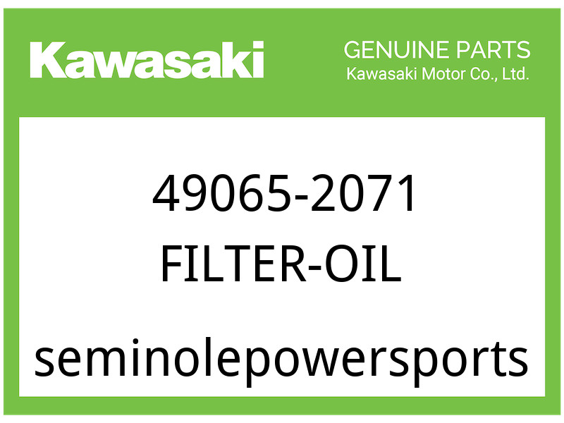 KAWASAKI 49065-2071 - cross reference oil filters | oilfilter ...