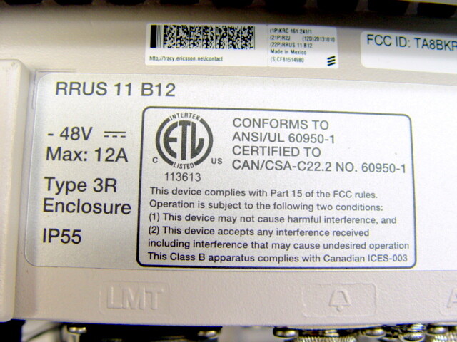 Ericsson RRUS 11 B12 Remote Radio Unit, KRC 161 241/1 | eBay