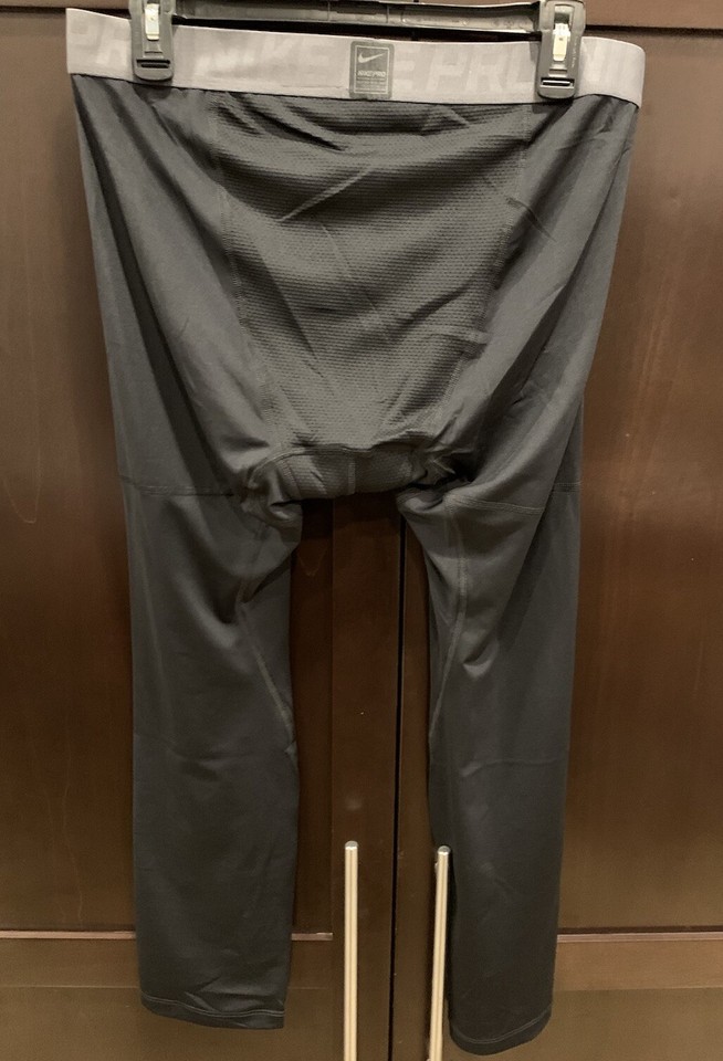 Nike Pro NBA 3/4 Length Compression Pants Mens XXL-Tall Black Dri-Fit ...