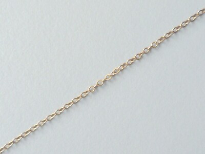 Fine yellow metal trace link neck chain marked 9K length 20" weight 1 ...