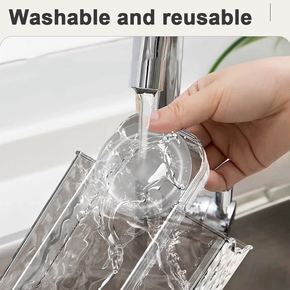 Plastic Wall Mounted Tissue Box with Suction Cup Punch Free Paper Towel ...