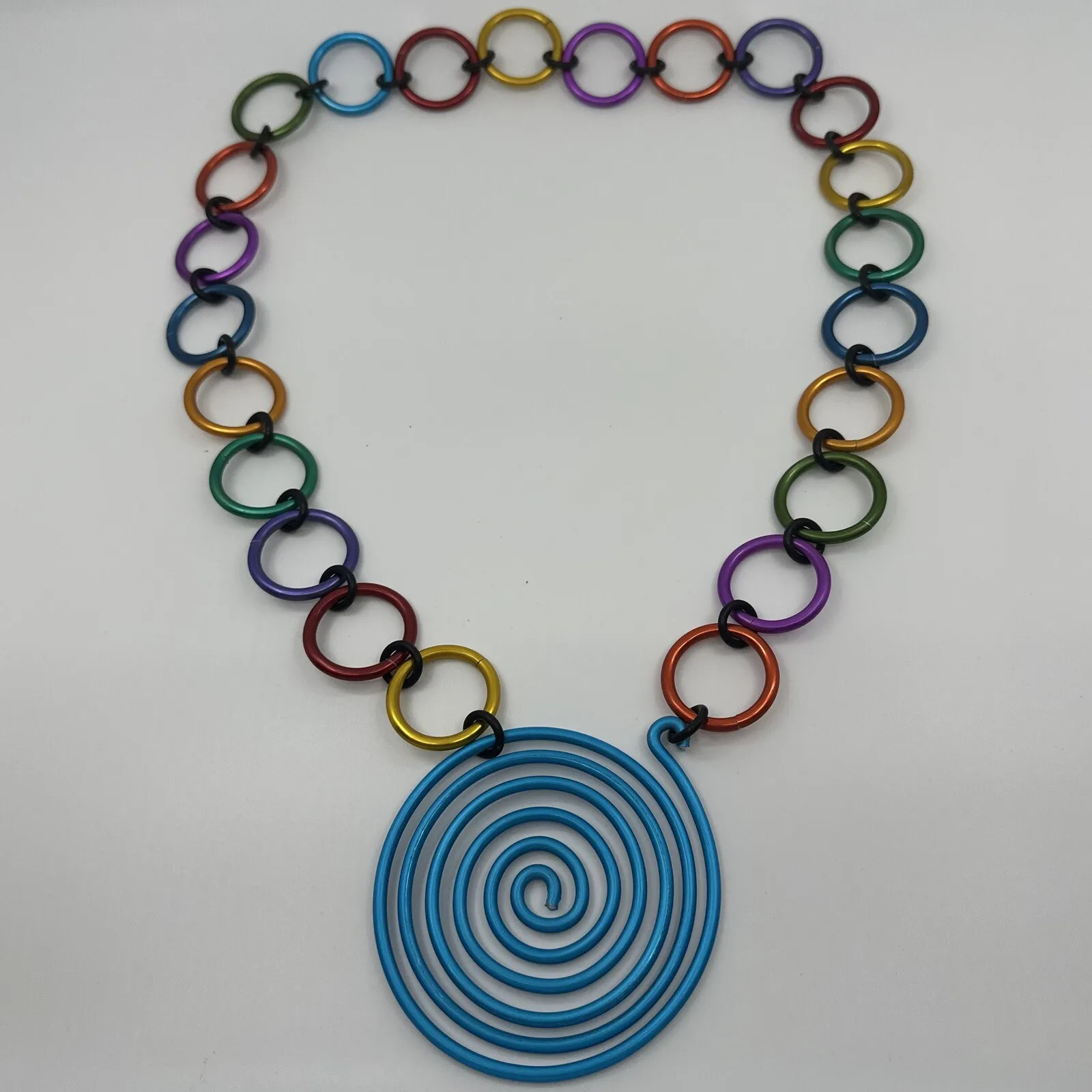 1980's David Spada Anodized Multicolor Aluminum * S… - Gem
