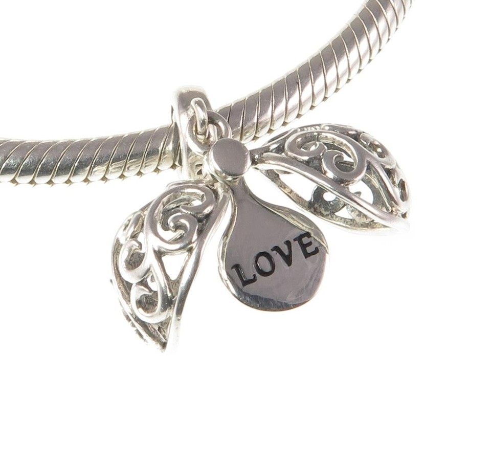 CHAMILIA 925 sterling silver SECRET TREASURE LOVE LOCKET charm bead ...