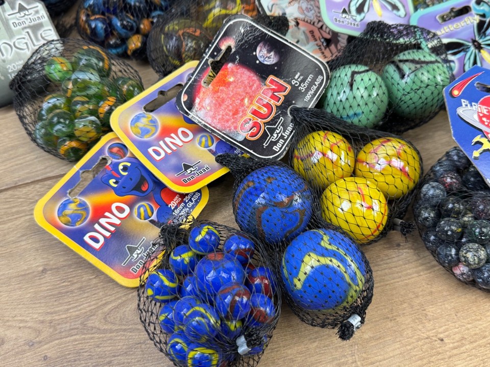 10 mammoth marbles in 5 original net bags - Vacor de Mexico - Don Juan ...