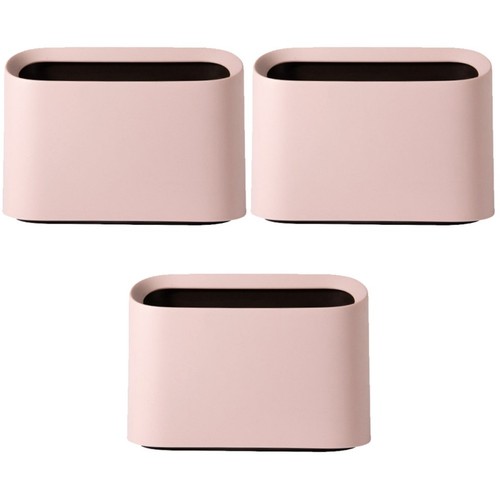 Set of 3 Small Waste Paper Bin Trash Can Desk Container Mini Garbage ...