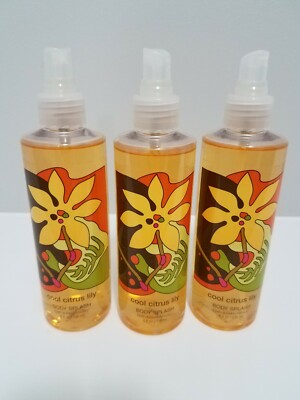 BATH & BODY WORKS COOL CITRUS LILY BODY SPLASH SPRAY 3 BOTTLES NO CAPS ...