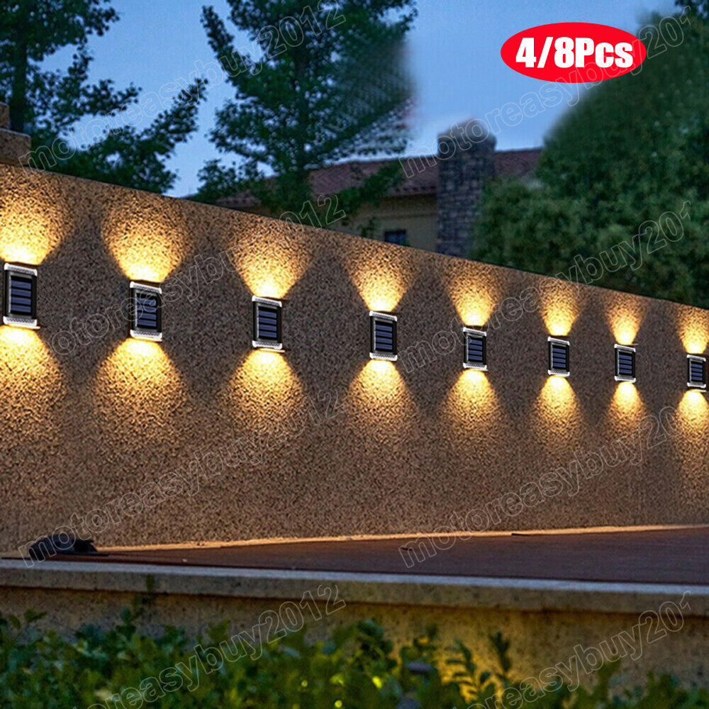 Building Mounted Exterior Lights Solar Up Down Solar Wall Light Dual