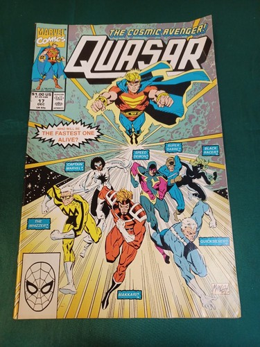 Quasar #17 1st Fast Forward Buried Alien Barry Allen Flash FN+ 1989 ...