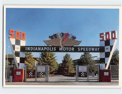 Postcard The Old Main Gate Indianapolis Motor Speedway Indiana | eBay