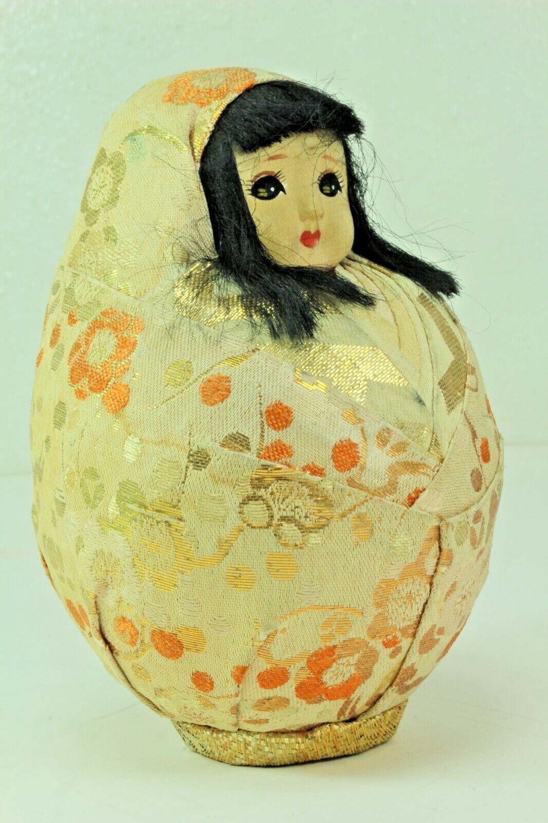 Vintage Japanese Okiagari Koboshi Style Daruma Doll Kimono Roly-Poly ...