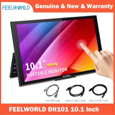 FEELWORLD DH101 10.1 INCH PORTABLE EXTERNAL MONITOR DUAL FULL FUNCTION ...