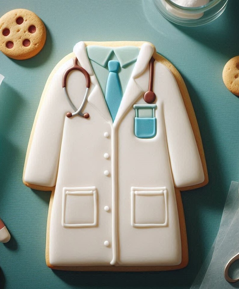 Medical Doctor Lab Coat Trench Pea Coat 4'' Cookie Cutter Metal Vet ...