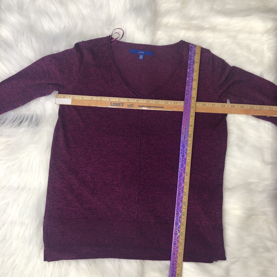 Apt. 9 Women Pullover Sweater Top Size Petite XS Acrylic Blend RN#73277 ...