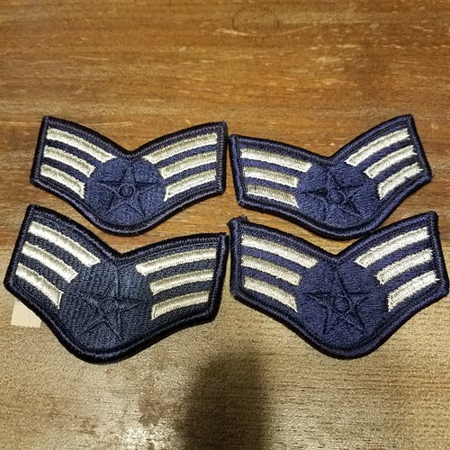YOU GET 4 US Air Force Senior Airman E4 Patch USAF Rank Insignia | eBay