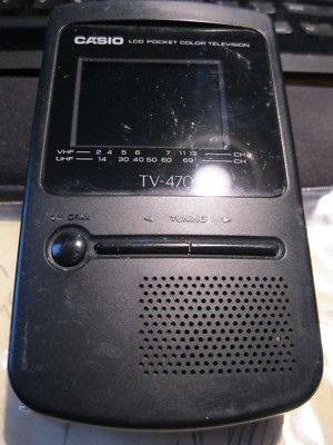 CASIO TV-470 LCD POCKET COLOR TV IN GOOD CONDITION | eBay