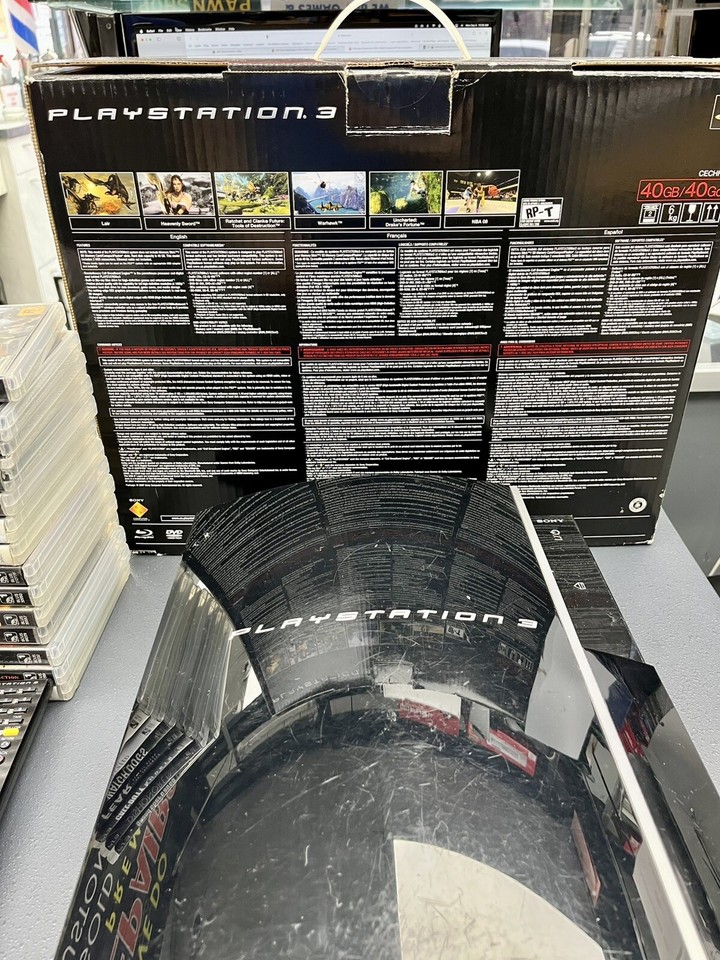 Sony PlayStation 3 PS3 Fat CECHG01 40GB Console Bundle W/ Controller ...