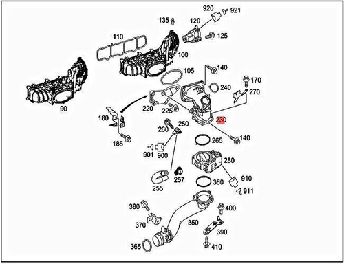 Genuine MERCEDES Charge air manifold 6510900728 | eBay