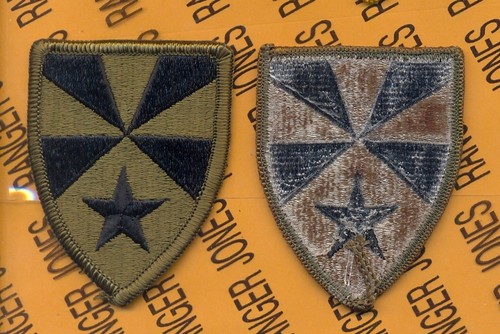 US Army 7th Army Support Command OD Green & Black uniform patch m/e | eBay