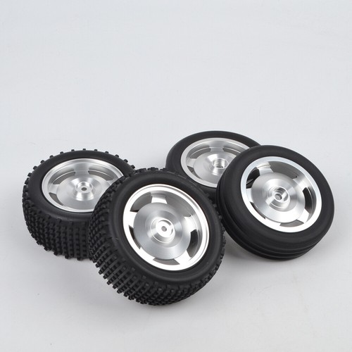 Aluminum Front Rear Wheels Tires for Tamiya DT02T DT03 Rising Fighter ...