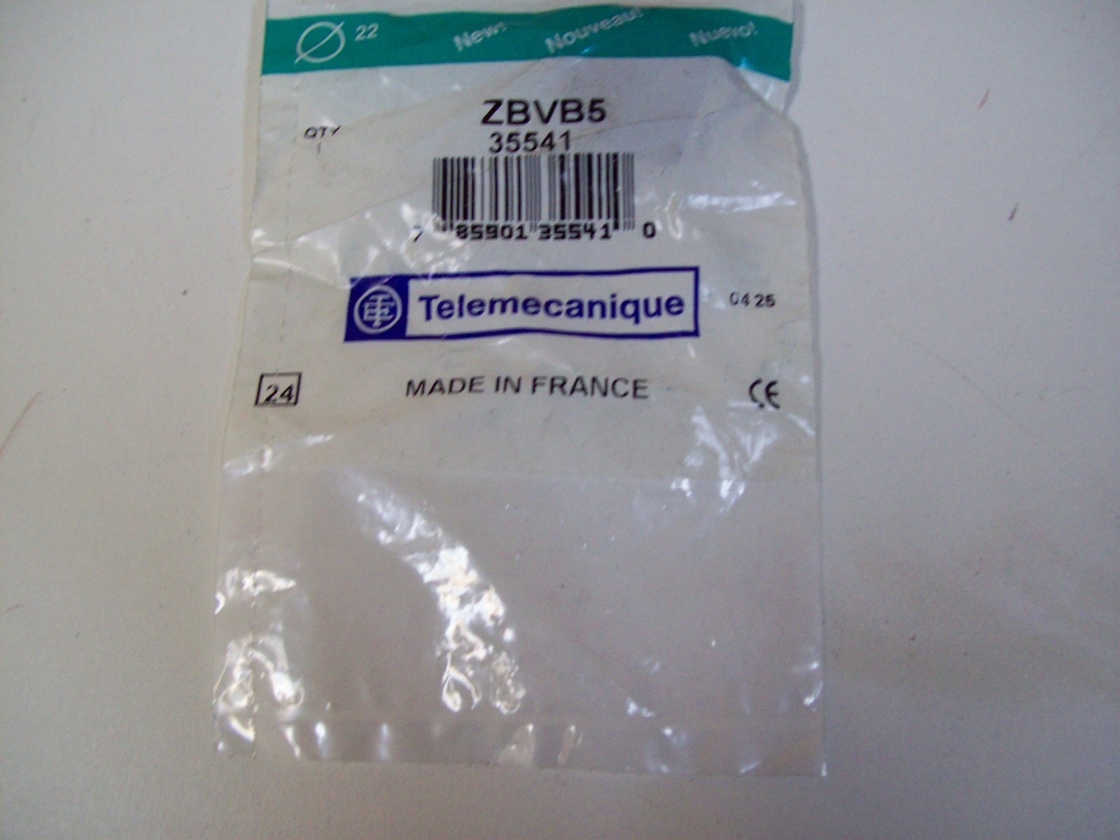 TELEMECANIQUE ZBVB5 PUSHBUTTON LIGHT MODULE SWITCH -NIB- FREE SHIPPING ...