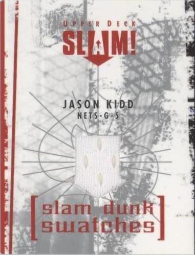 2005-06 Upper Deck Slam - Slam Dunk Swatches Jason Kidd #SL-JK (MEM ...