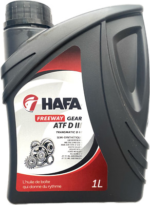 Hafa Freeway Gear ATF D III Automatic Transmission Oil 1L....New | eBay