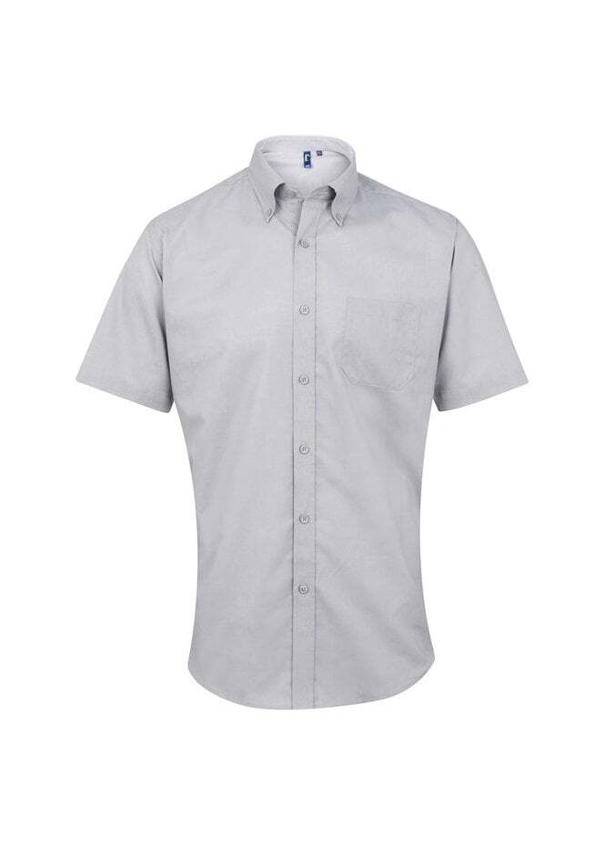 Premier Signature Oxford Short Sleeve Shirt PR236 | eBay UK