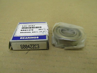 NSK 6004ZZC3 Bearing Metal Seals 20x42x12 mm 6004 ZZ C3 CM 6004Z Japan ...