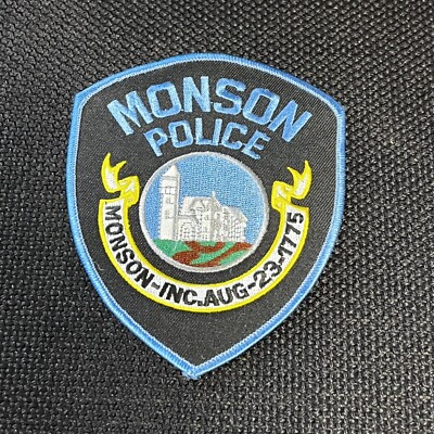 Vintage Monson Massachusetts Police Patch | eBay