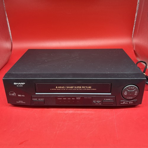 Sharp VC-A410U 4-Head VCR VHS Video Cassette Recorder Tested Working | eBay
