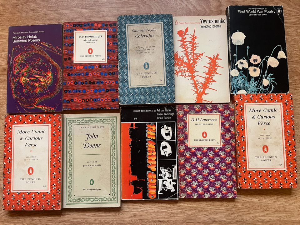 80 PENGUIN POETRY Books Vintage HUGE Bundle FAB PAPERBACK COLLECTION ...