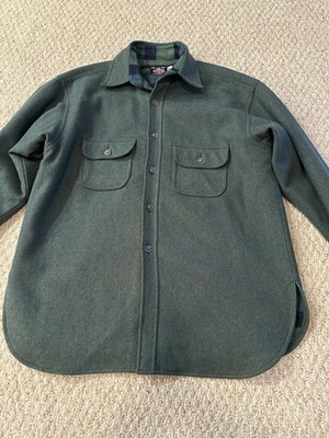 VTG Johnson Woolen Mills Hand Made In USA Heavy Virgin Wool Mens Jacket ...