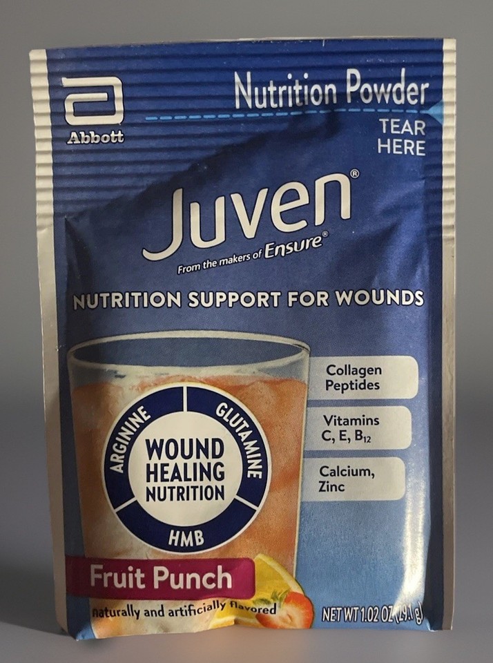 Juven Therapeutic Nutrition Drink Mix Powder Wound Healing Fruit Punch ...