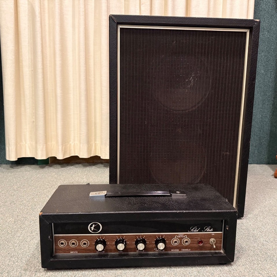 Vintage Kay K-22 Guitar Amp And Cabinet With WORKING TREMOLO AND SPRING ...