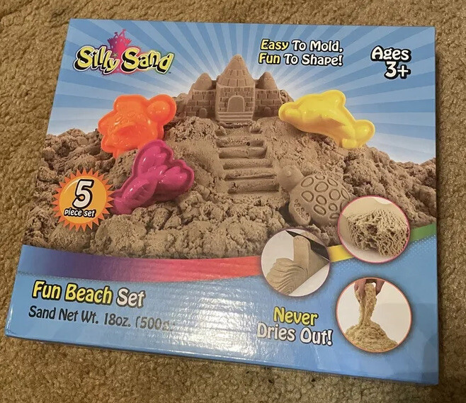 Silly Sand - Fun Beach Set - 5 Piece Set - Easy To Mold - Fun To Shape ...