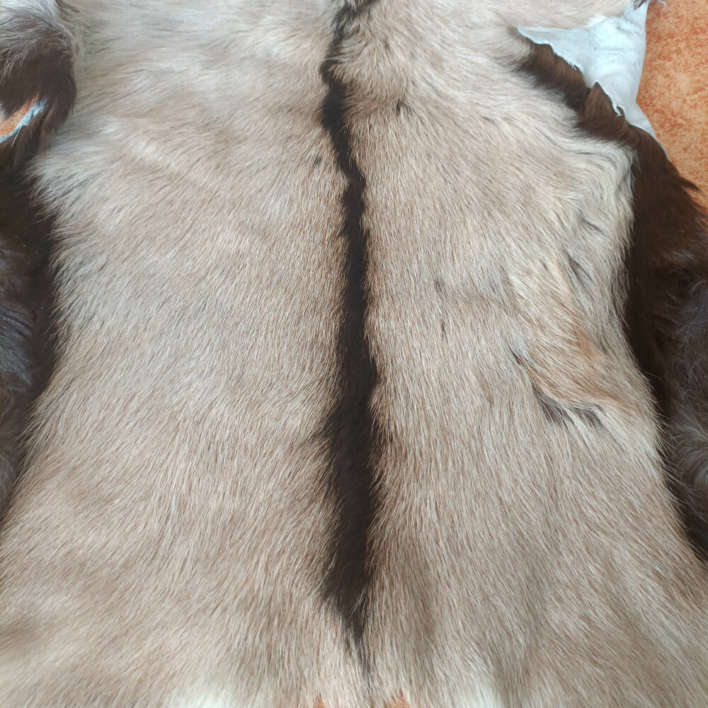 1 Piece Real Fur Skin Pelt Rug Goat Hide Tanned Leather Soft Clothing ...
