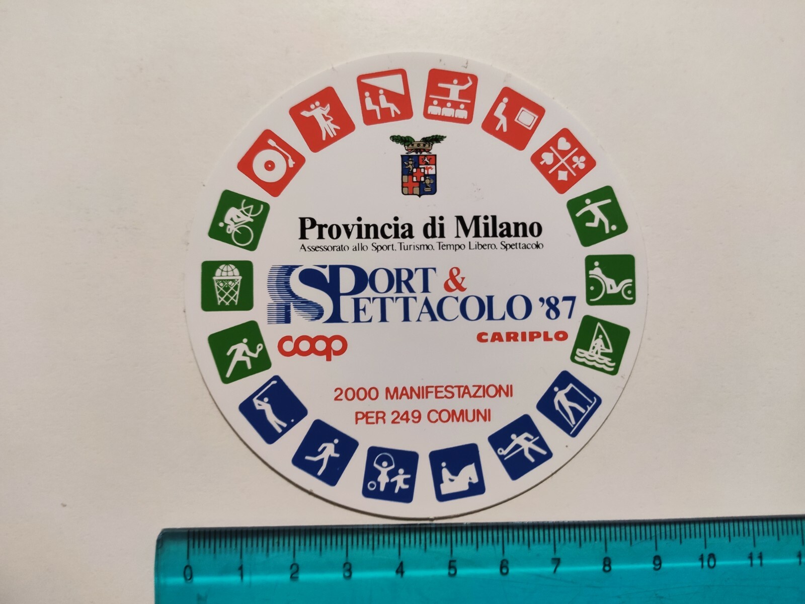 Adhesive Sport And Show 87 Milano Sticker Autocollant Aufkleber 80s ...