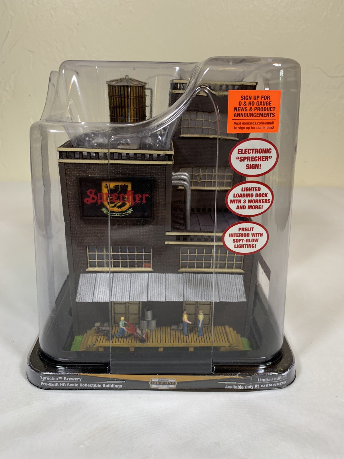 Menards HO Scale Sprecher Brewery Pre-Built Collectable Building 279 ...