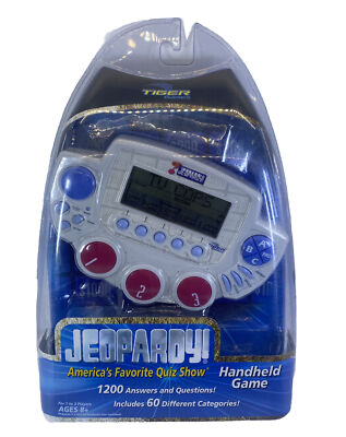 New SEALED 2002 Tiger Games Hasbro Jeopardy! Electronic Handheld LCD ...