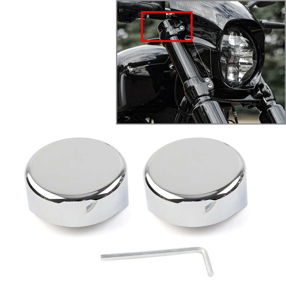 Upper Fork Caps For Harley Softail Breakout FXBR FXBRS 2018-2023 Chrome ...