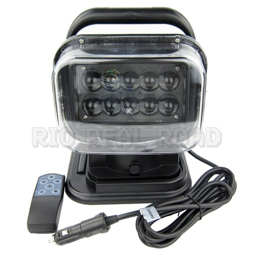50W Remote Control LED Spot Light Offroad Boat Searchlight Marine Truck ...