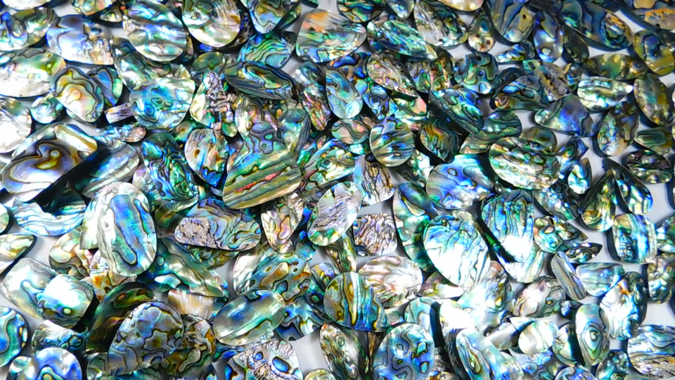 36 CT NATURAL RAINBOW FIRE ABALONE SHELL OVAL CABOCHON GEMSTONE ...