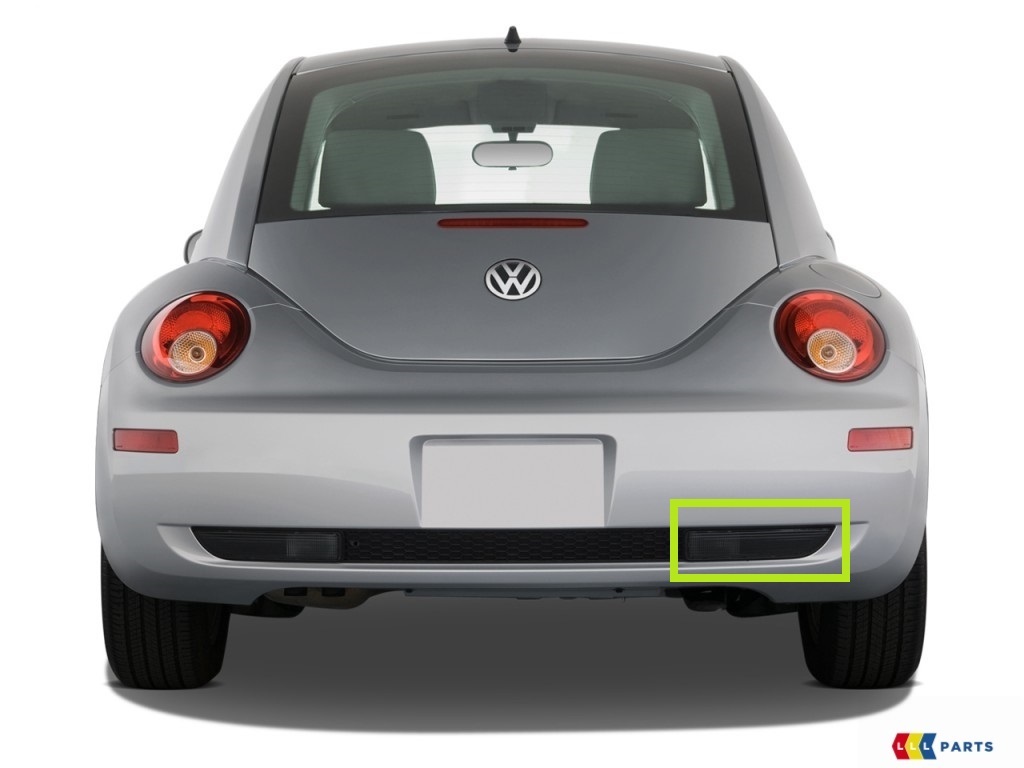 NEW GENUINE VW BEETLE 06-10 REAR BUMPER LOWER RIGHT O/S SIDE REVERSING ...
