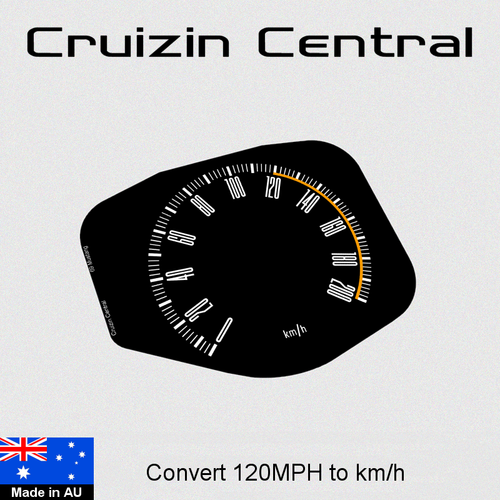 Plastic BLACK DECAL for Ford Mustang 1969 KMH MPH gauge speedo sticker ...