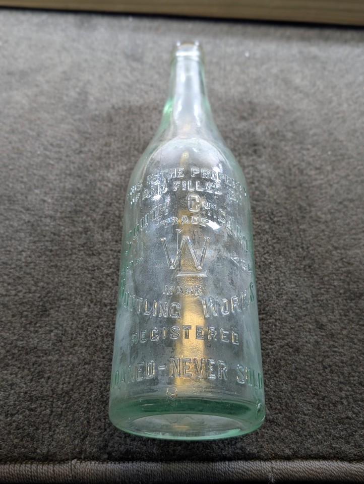South Chicago Bottling Works Crown Top Bottle Quart Beer Pop Soda | eBay