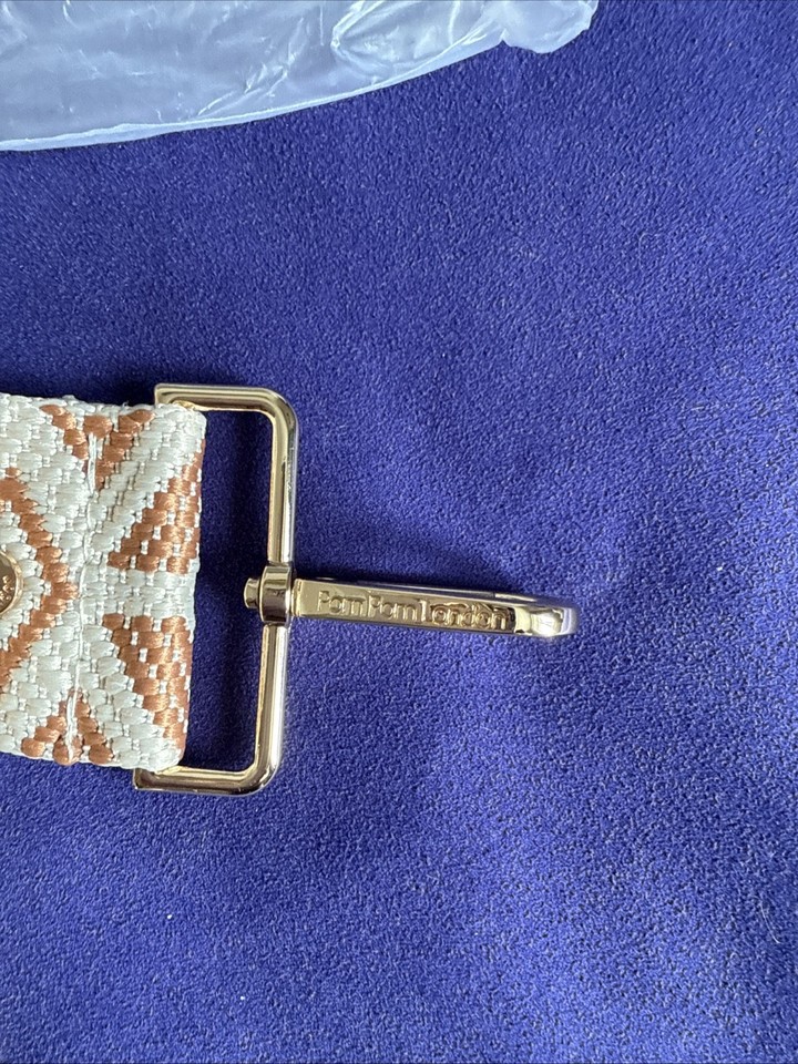 Pom Pom Of London Chestnut Diamond Bag Strap | eBay UK