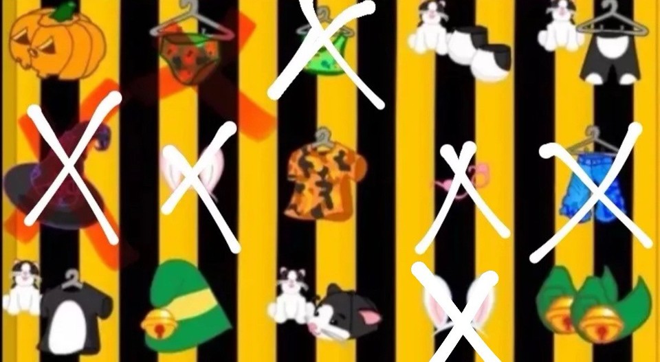 Webkinz Priceless Witch Hat, Green Swimsuit, Wacky Jeans Bunny Ears 1 ...